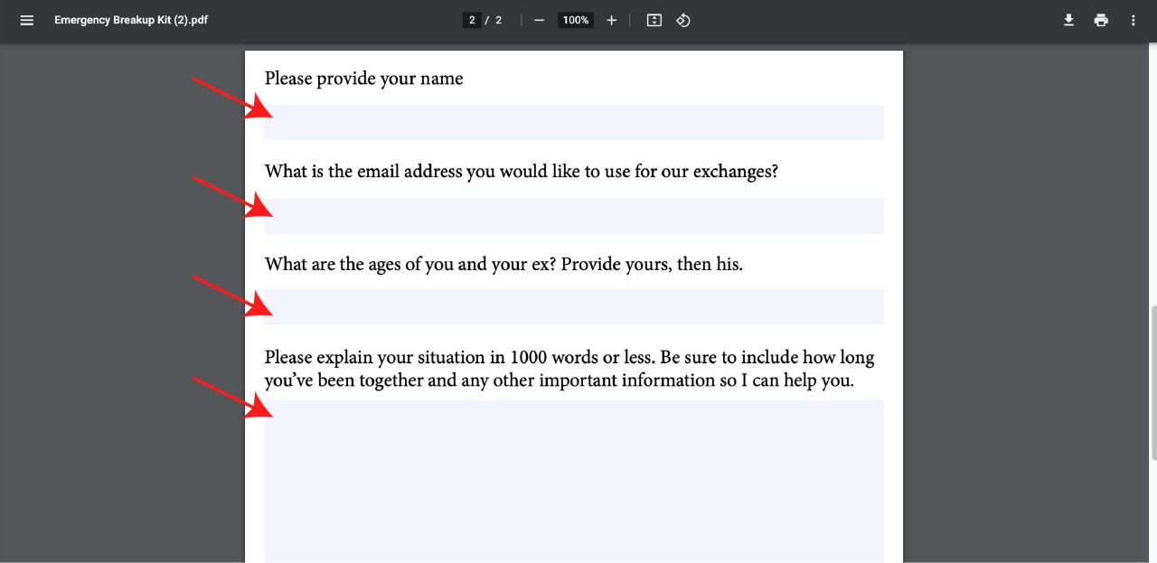 Emergency Breakup Kit Instructions - Who Holds the Cards Now